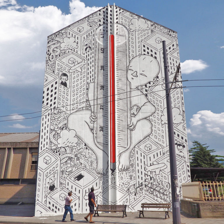 Conheça o artista “Millo” e seus murais incríveisConheça o artista ...