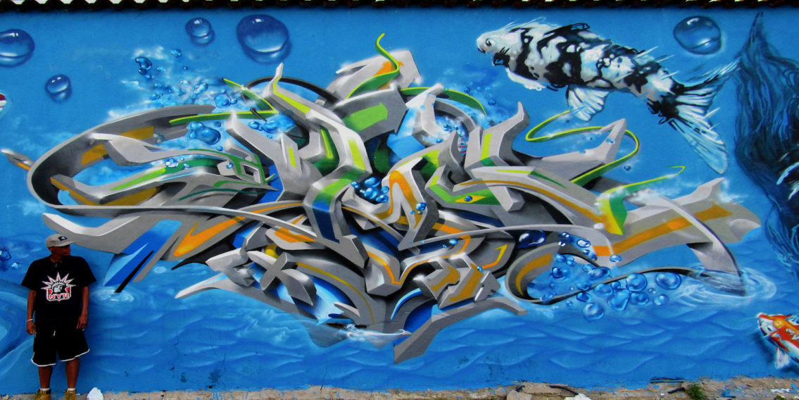 Graffiti em 3D? Ed-Mun mostra como se fazArte Sem Fronteiras